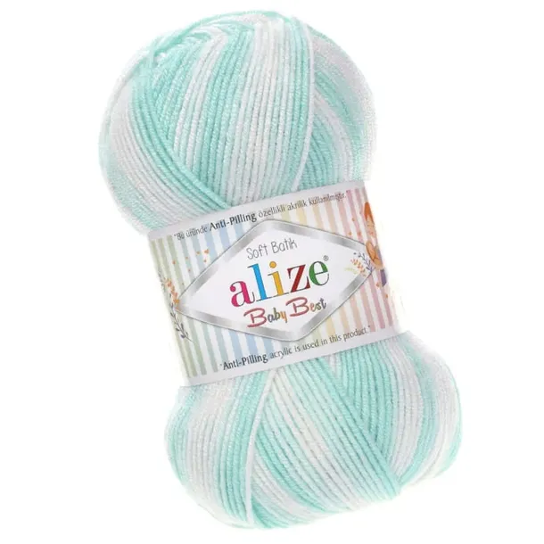 Włóczka Alize Baby Best Batik - 6659 Antypilingowa – 142893551 - ERLI.pl