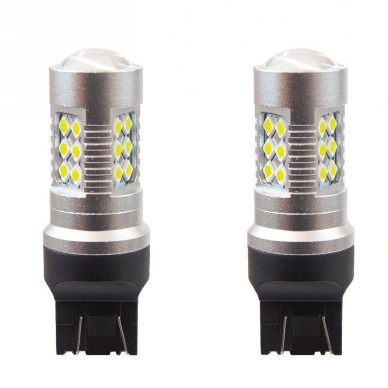 Żarówki samochodowe LED AMiO W21/5W T20q 12/24V 6.2W 24xSMD 3030 Canbus ...